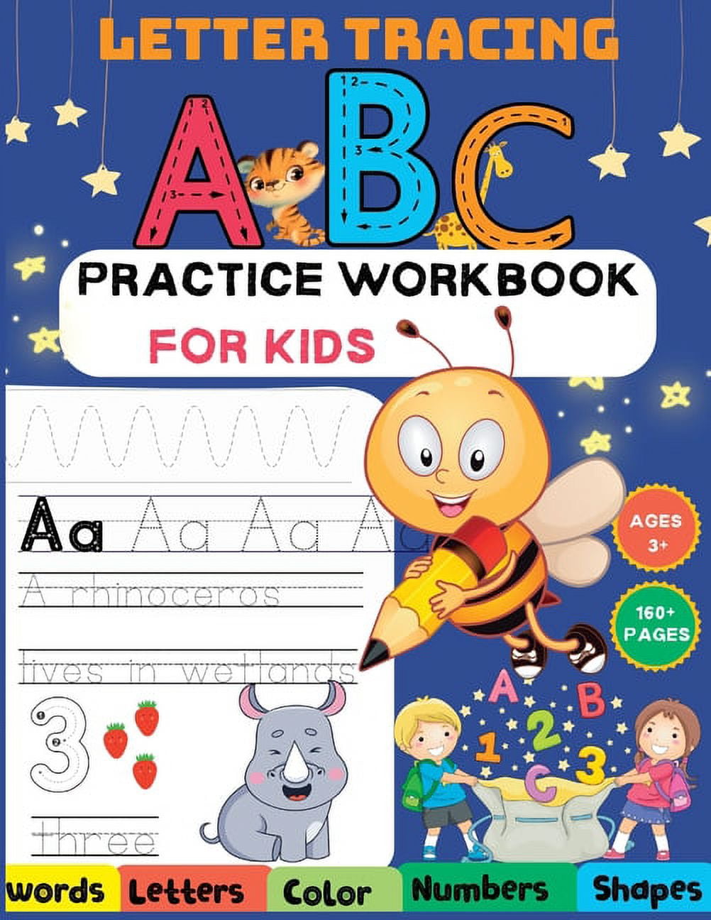 ABC Letter Tracing Practice Workbook for Kids Ages 3-5: 160+ Learning ...