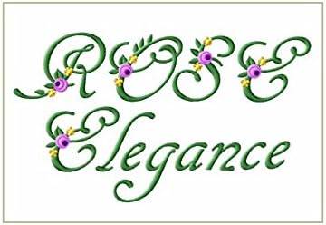 ABC Machine Embroidery Designs Set - Rose Elegance Font Machine ...