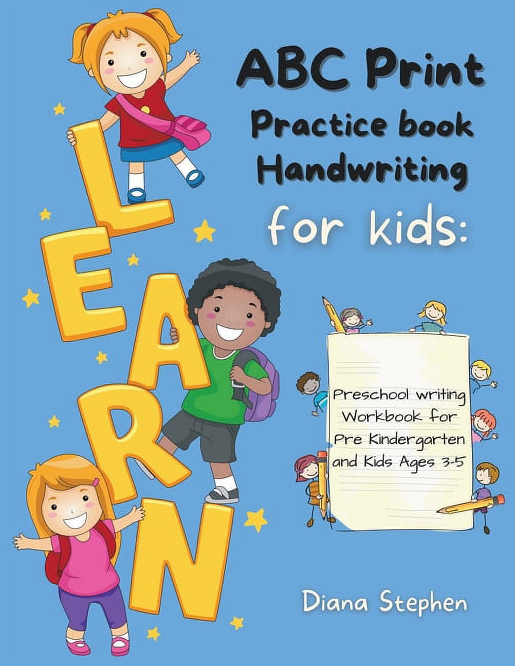 ABC Print Handwriting Practice Book for kids: Preschool writing ...