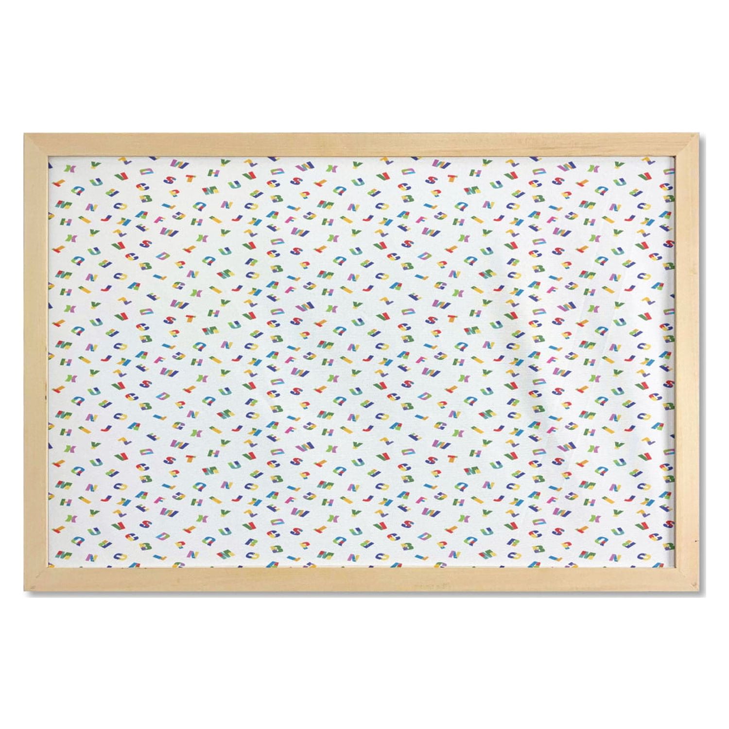 ABC Theme Wall Art with Frame, Toys Alphabet Fun Themed Design Cartoon ...