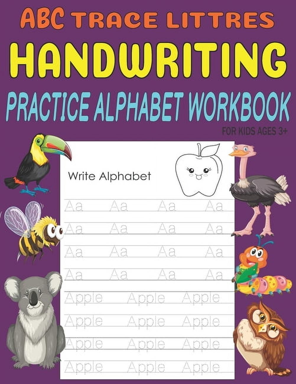 ABC Trace Littres Handwriting Practice Alphabet Workbook for Kids Ages ...