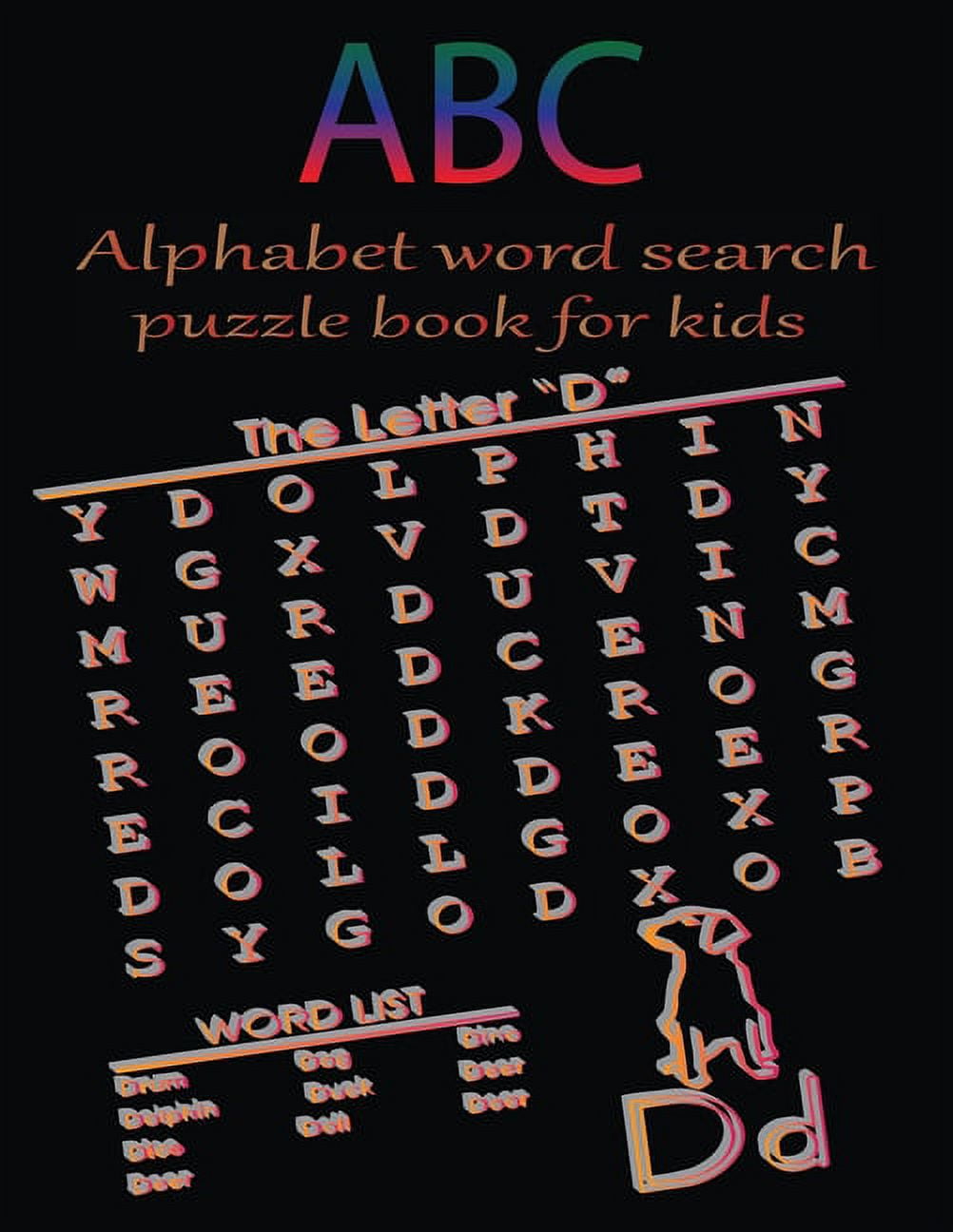 ABC Alphabet Word Search Puzzle Book for Kids : Word search by letter ...