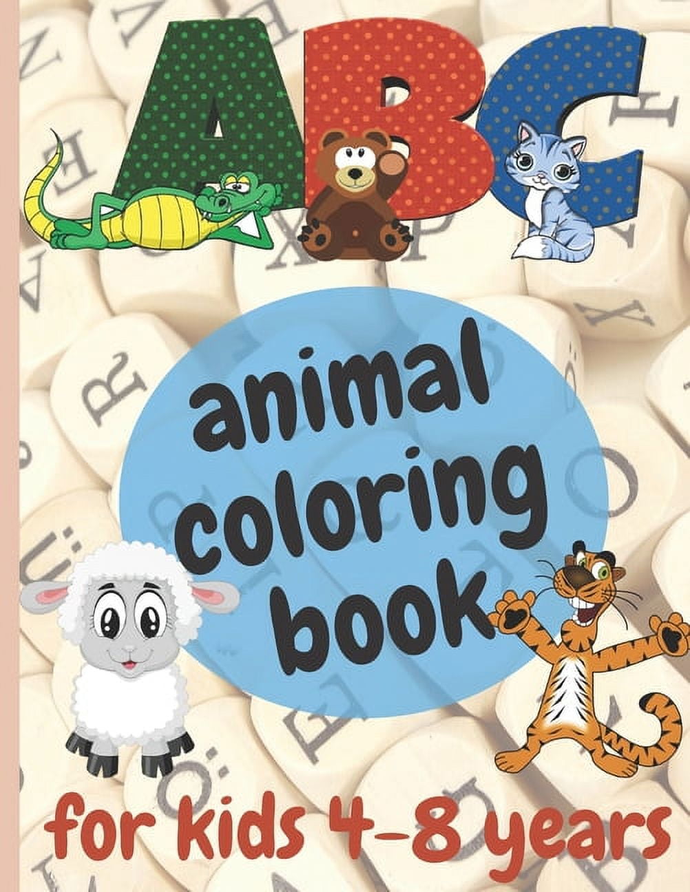 ABC animal coloring book for kids 4-8 years: animal coloring book for ...