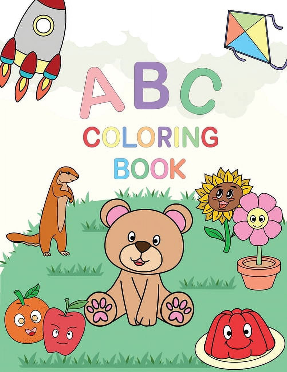 ABC coloring book: 2020 The letters A-Z fun with black and white ...