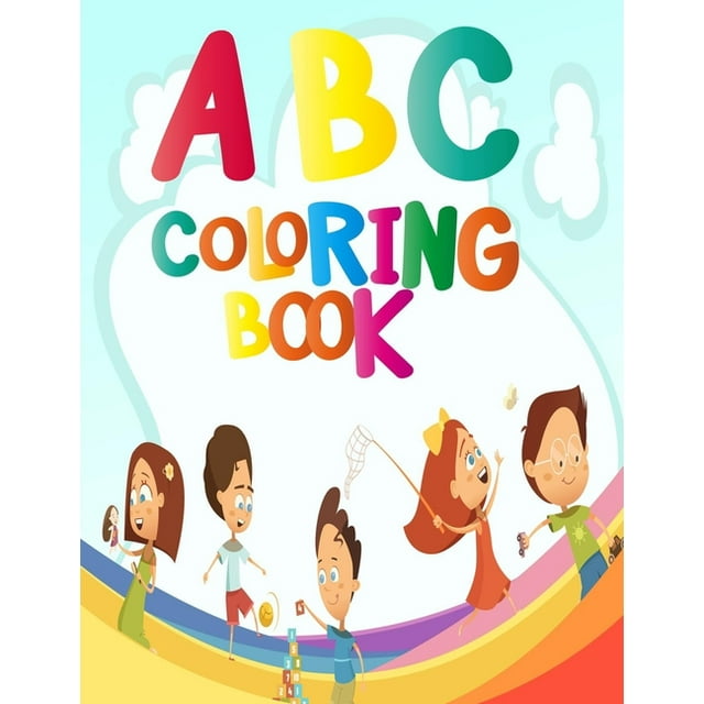 ABC coloring book: Alphabet Toddler Coloring Book with fun 3D Letters ...