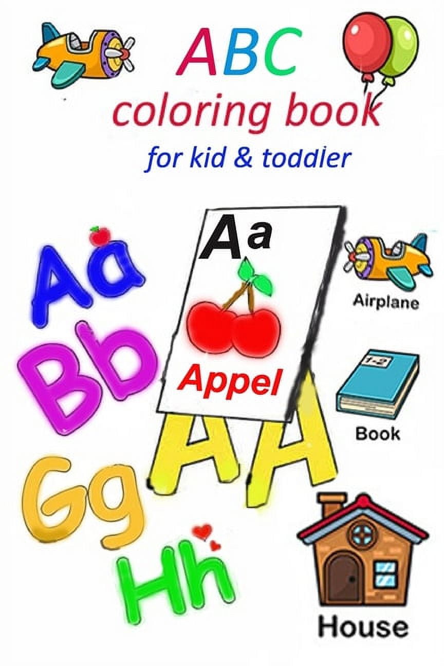 ABC coloring book for kid and toddler: Alphabet coloring, design ...