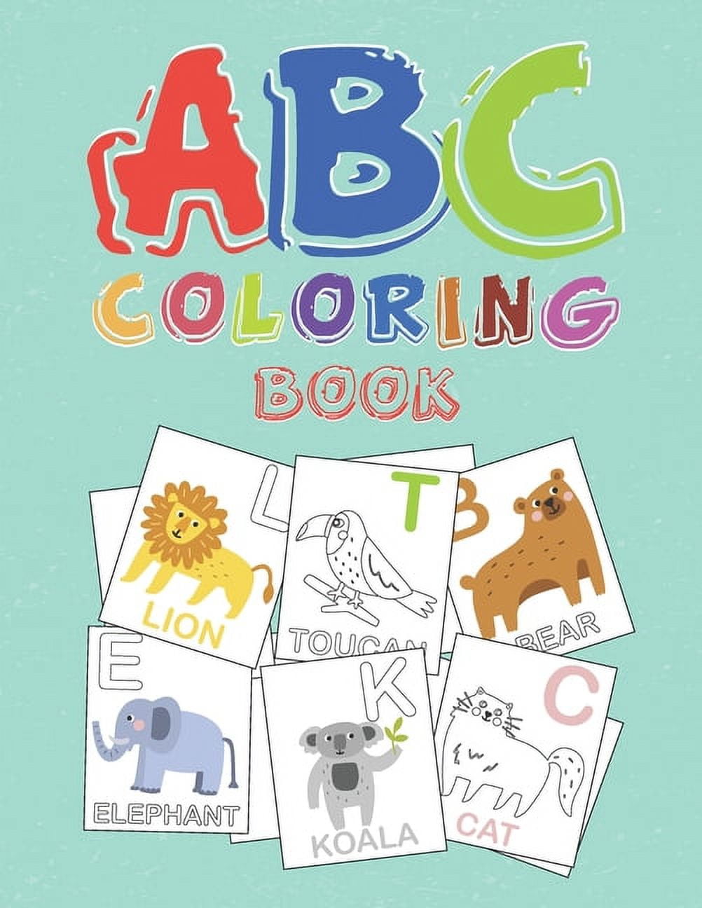 ABC coloring book: : high-quality black&white alphabet coloring book ...