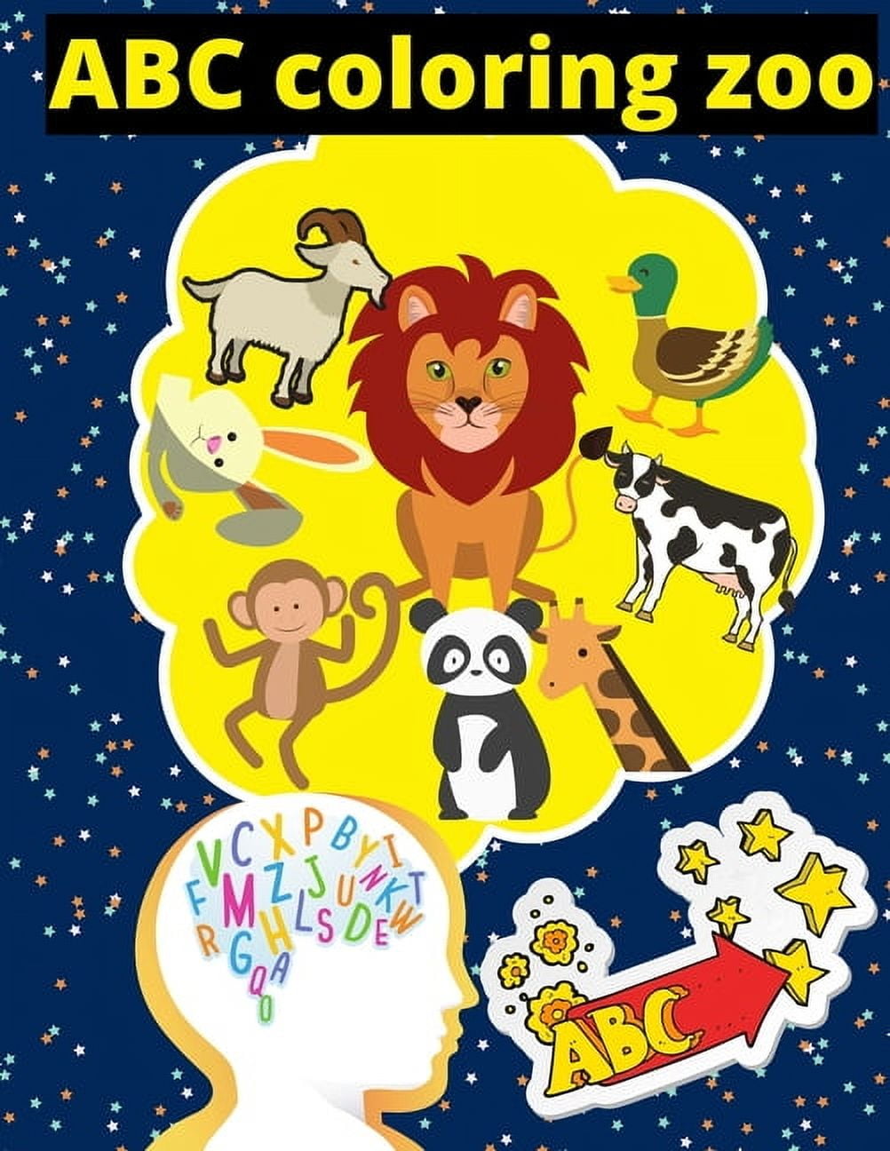 ABC coloring zoo: abc coloring book alphabet and animals, cute Toddler ...