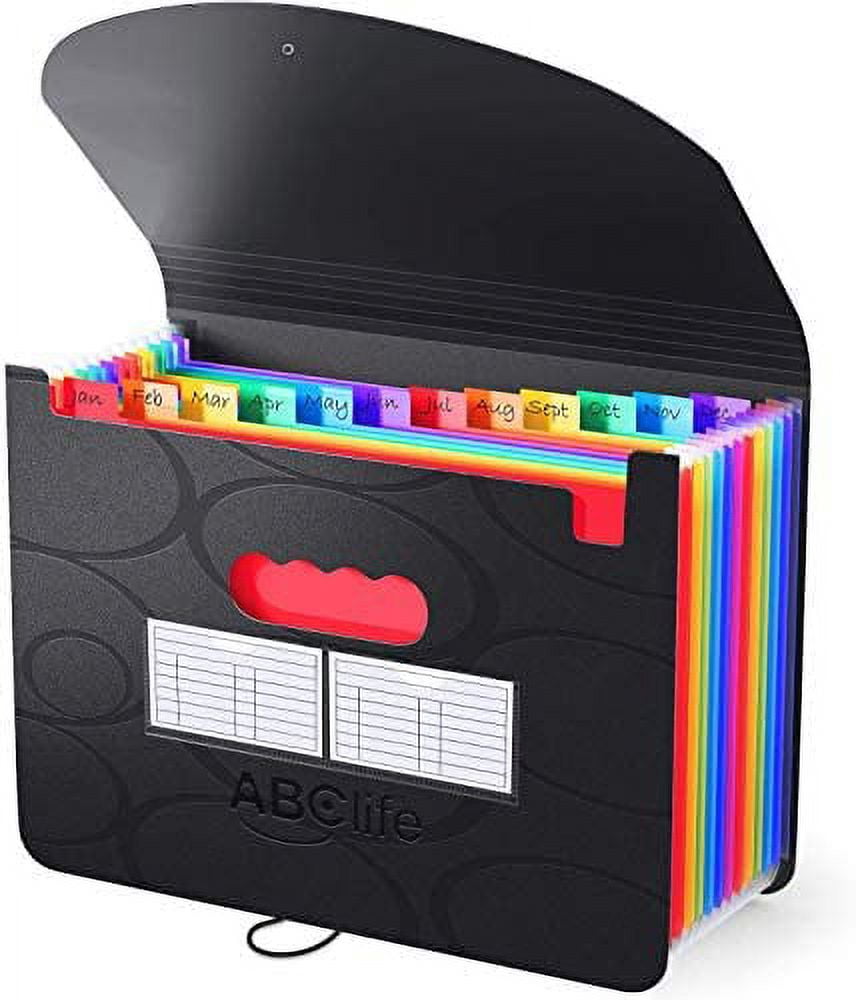 Abc Life Accordian File Organizer 13 Pockets Expanding File Folder With