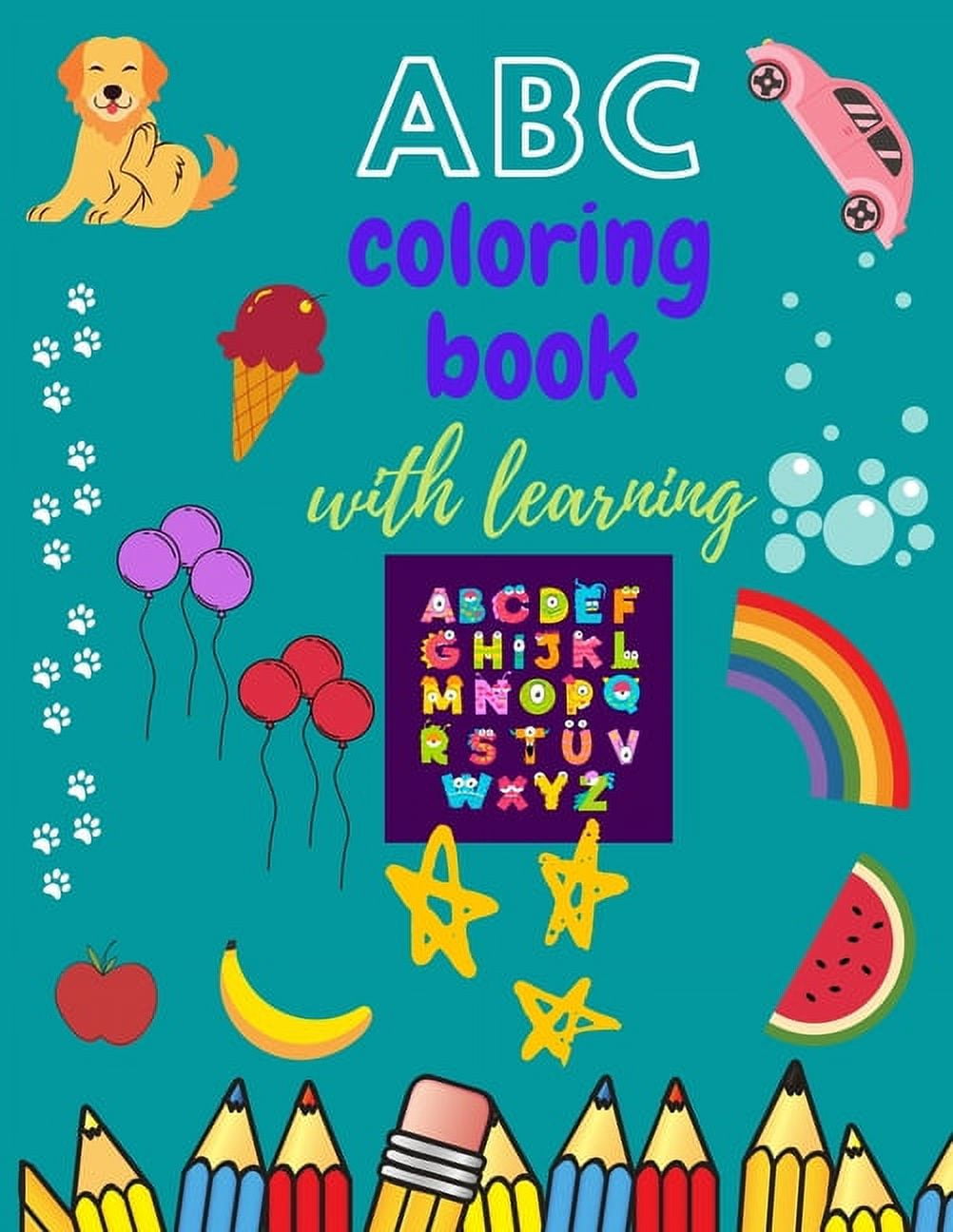 ABC's Coloring book with learning: best alphabet learning book for your ...