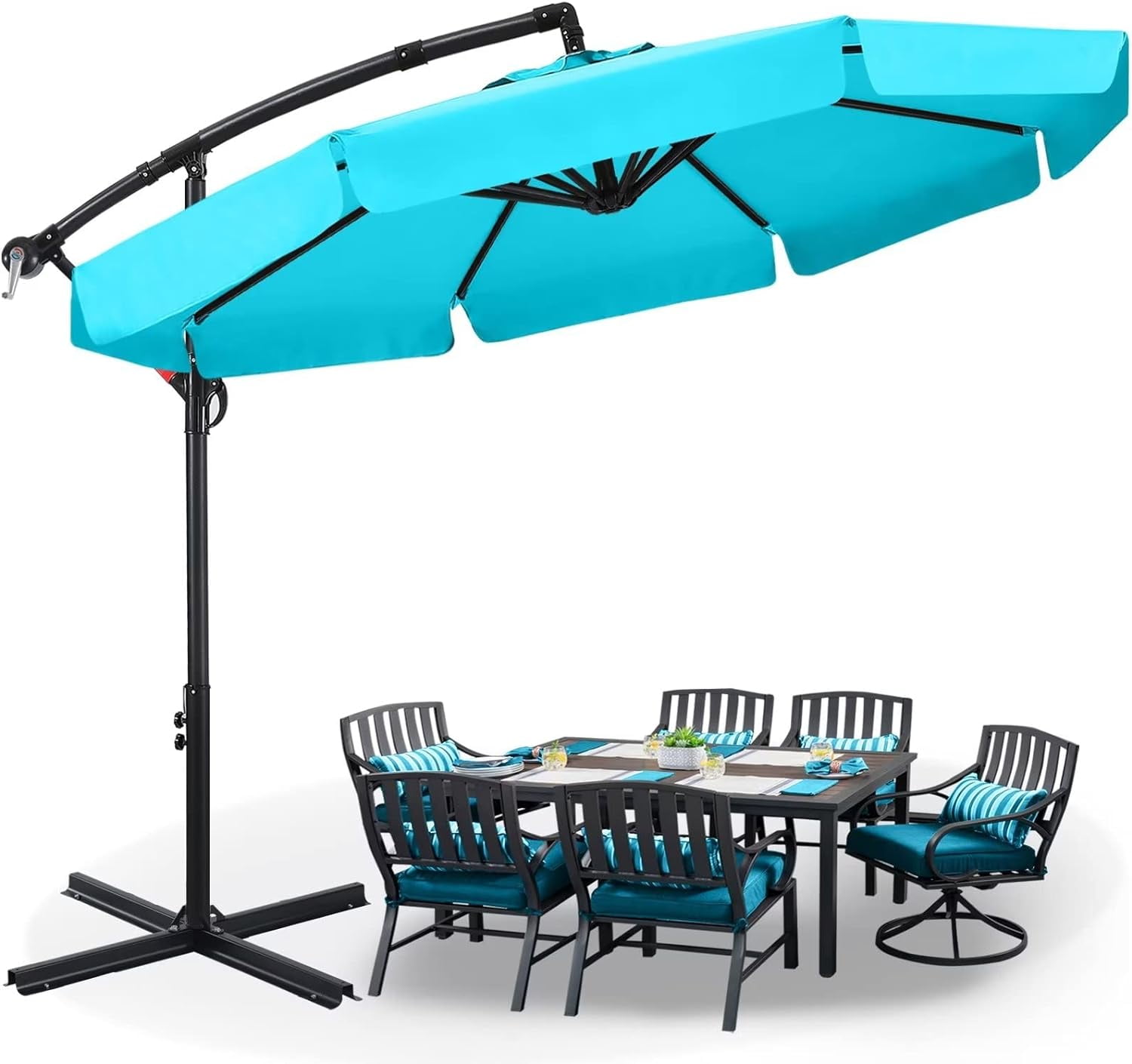 ABCCANOPY 10ft Cantilever Patio Umbrella for Backyard, Pool, Beach, 13 ...