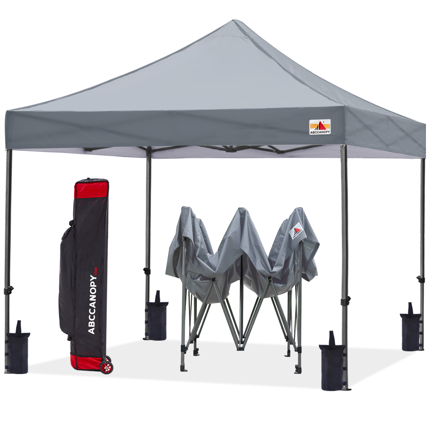 ABCCANOPY 10 ft x 10 ft Metal Pop-Up Commercial Canopy Tent with walls ...