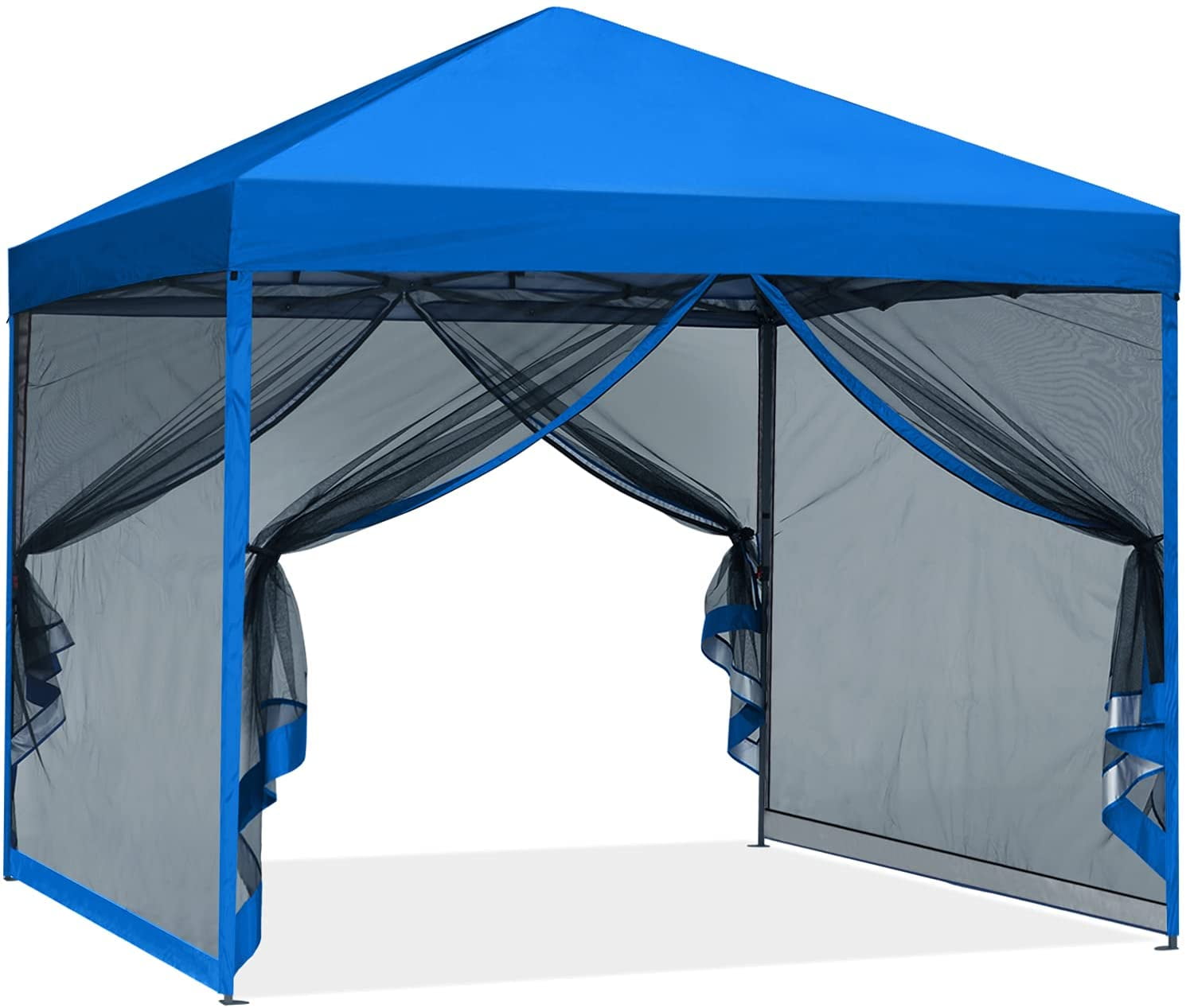 ABCCANOPY 8x8ft Easy Pop up Outdoor Canopy Tent with Netting, Sun Shade ...