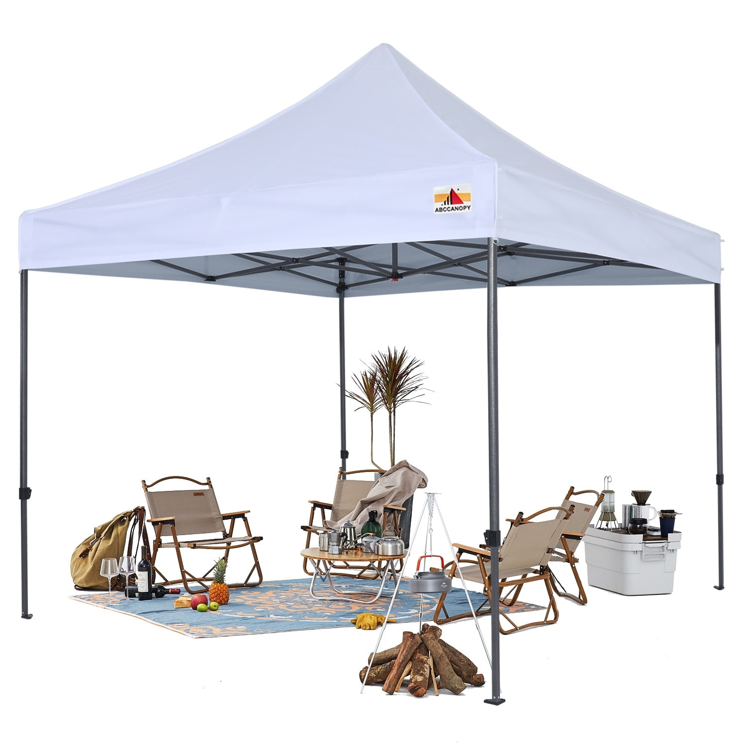 ABCCANOPY Outdoor Commercial Metal Patio Pop-Up Canopy - 10ftx10ft ...