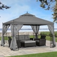 ABCCANOPY 10'x10' Outdoor Patio Gazebo Canopy with Mosquito Mesh ...