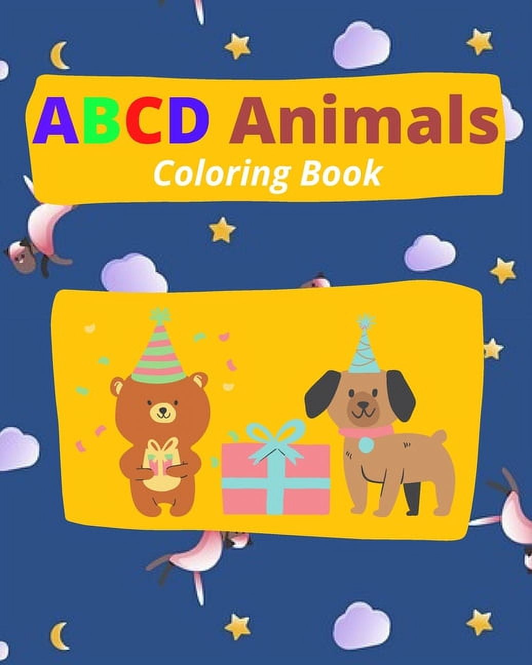ABCD Animals Coloring Book : An Activity Book for Kids to Learn the ...