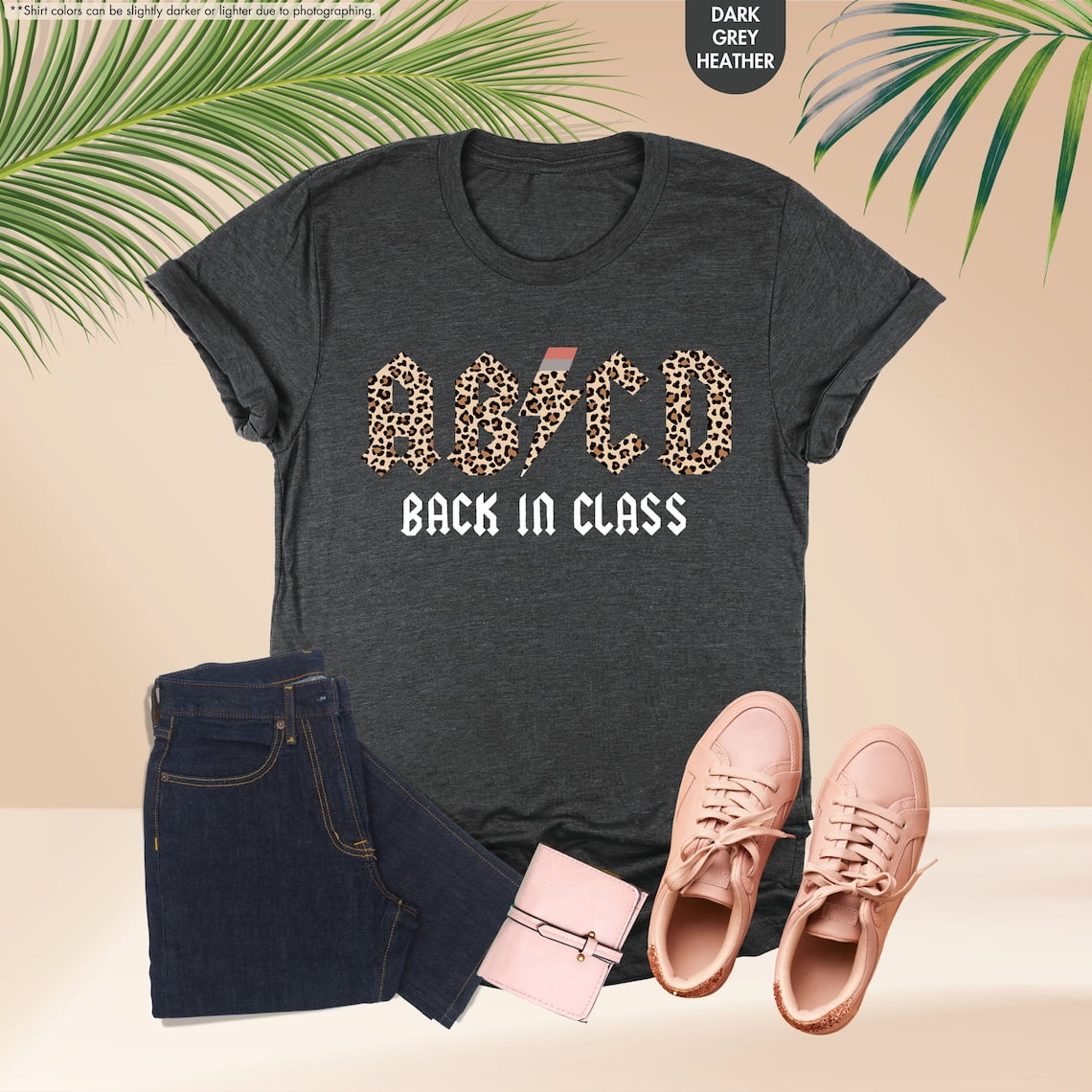 ABCD Back In Class Shirt, Leopard Teacher Shirt, Elementary Teacher ...