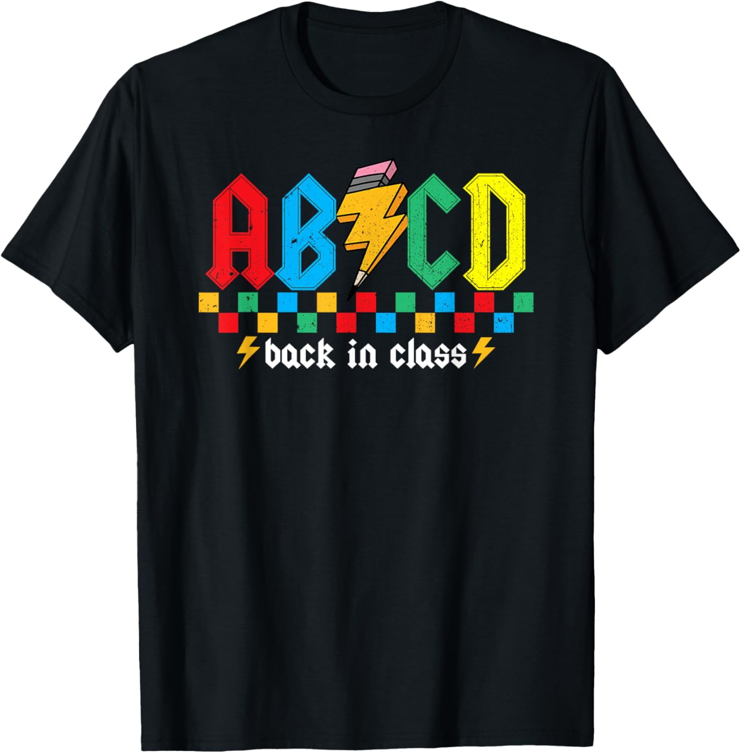ABCD Back in Class Teacher Back To School Kids Boys ABCD T-Shirt ...