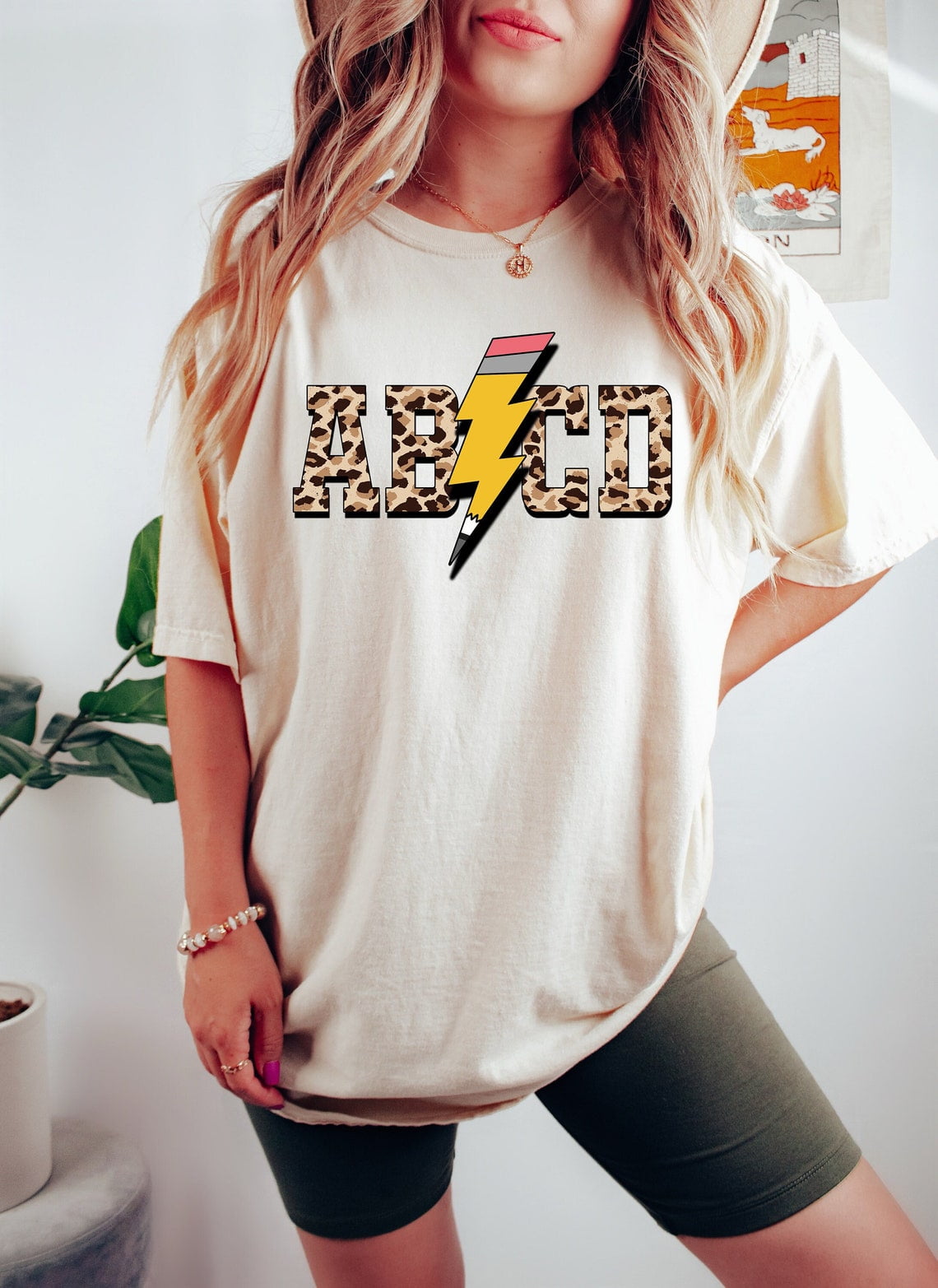 ABCD Pencil Bolt Shirt, Rock'n Roll Teacher Shirt, Teacher Shirt, ABCD ...