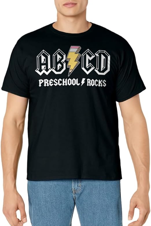 ABCD Pencil Leopard Preschool Rocks Back To School Teacher T-Shirt ...