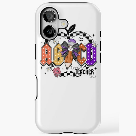 ABCD Teacher Tour Funny Holiday Design iPhone Case 17 through 11 Pro ...