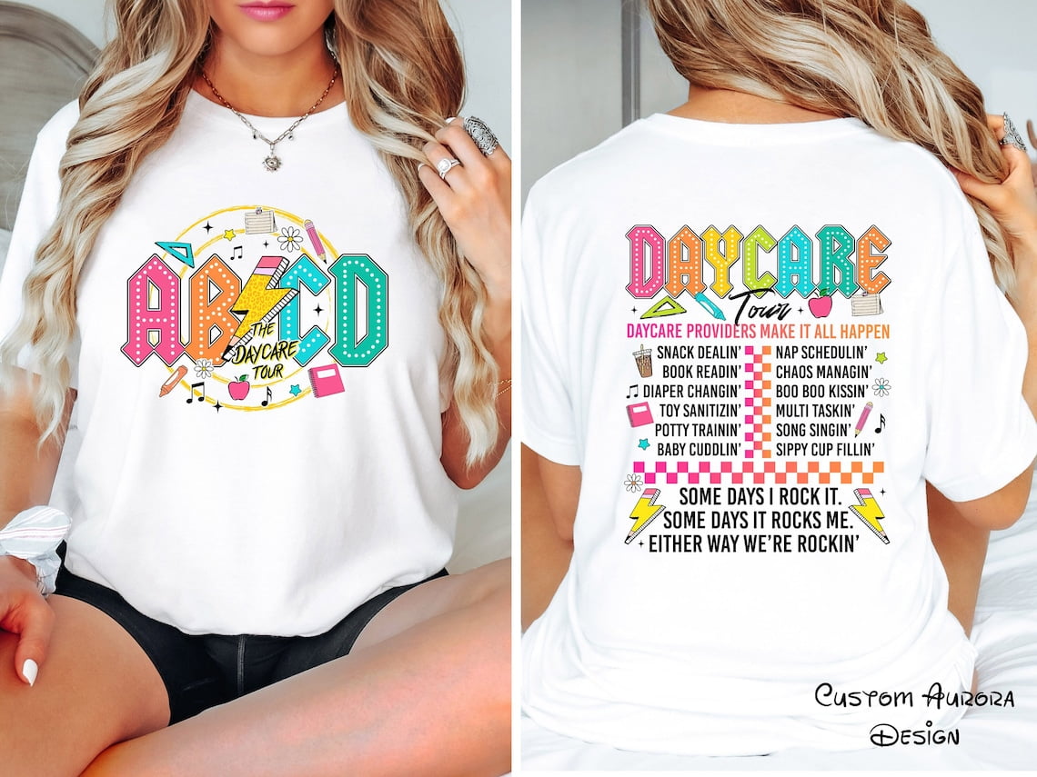 ABCD Teacher Tour Shirt, Daycare Teacher Shirt, Kindergarten Teacher ...