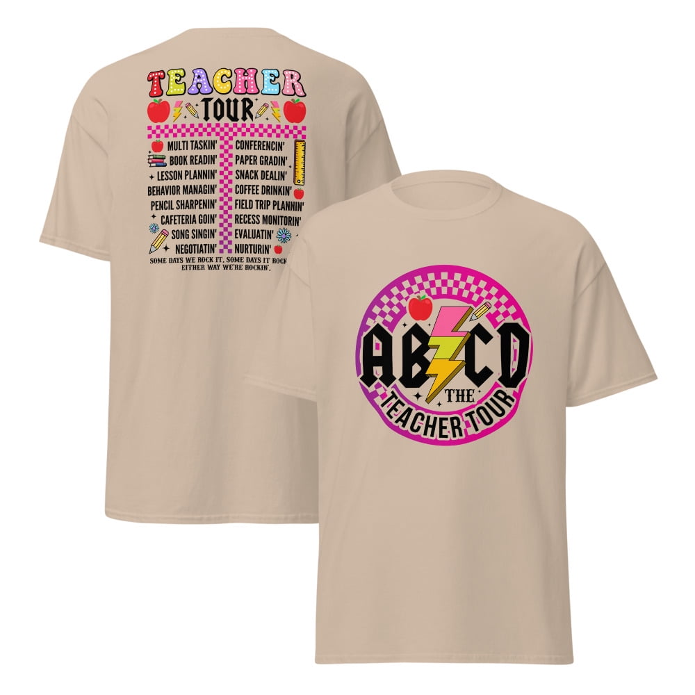 ABCD Teacher Tour T-Shirt, Teacher's Day, Teacher Gift, Teach ...