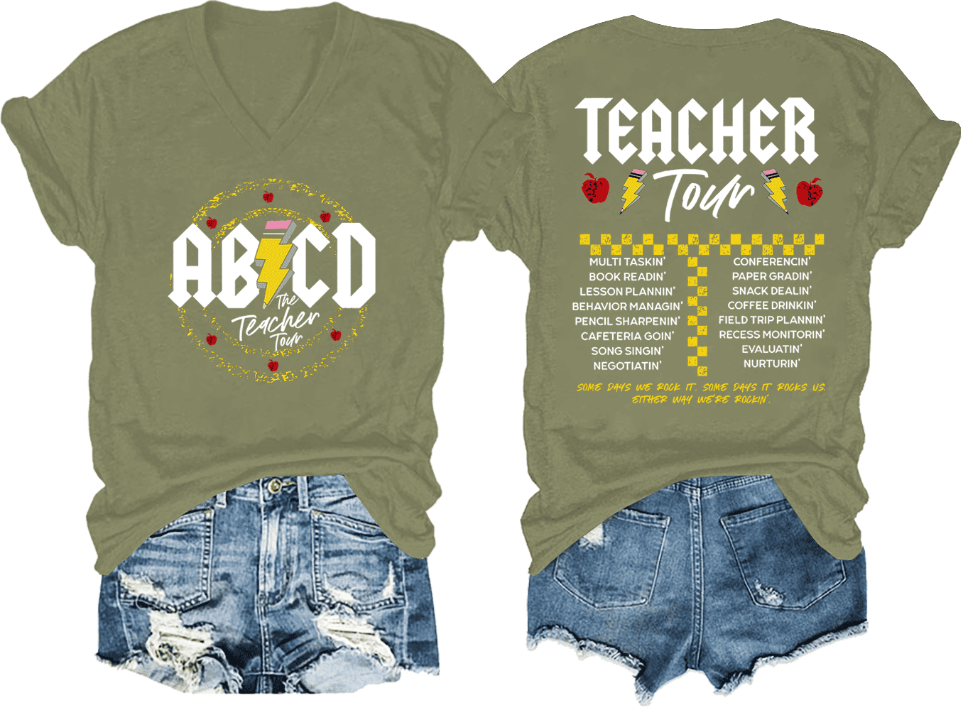ABCD Teacher Tour TShirt, ABCD Teacher Tour Shirt, ABCD Teacher Tour T-Shirt, Last Day Of School ...