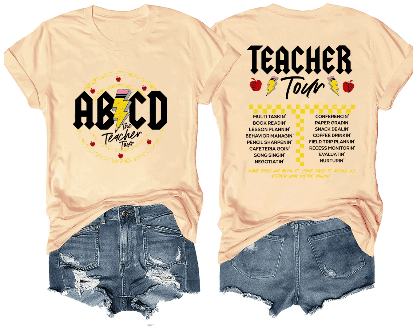 ABCD Teacher Tour TShirt, ABCD Teacher Tour Shirt, ABCD Teacher Tour T-Shirt, Last Day Of School ...