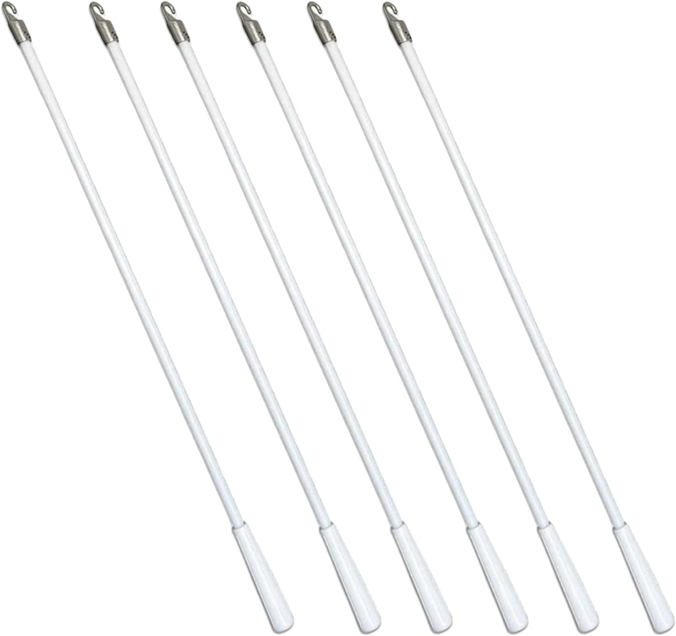 ABCISI 17 Inch Fiberglass Blind Wand with Metal Hook, Vertical Blinds ...
