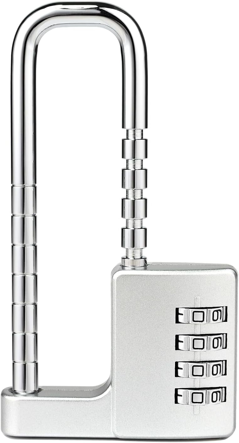 ABCISI 1pc Adjustable Shackle Lock, Code Long Combination Padlock for ...