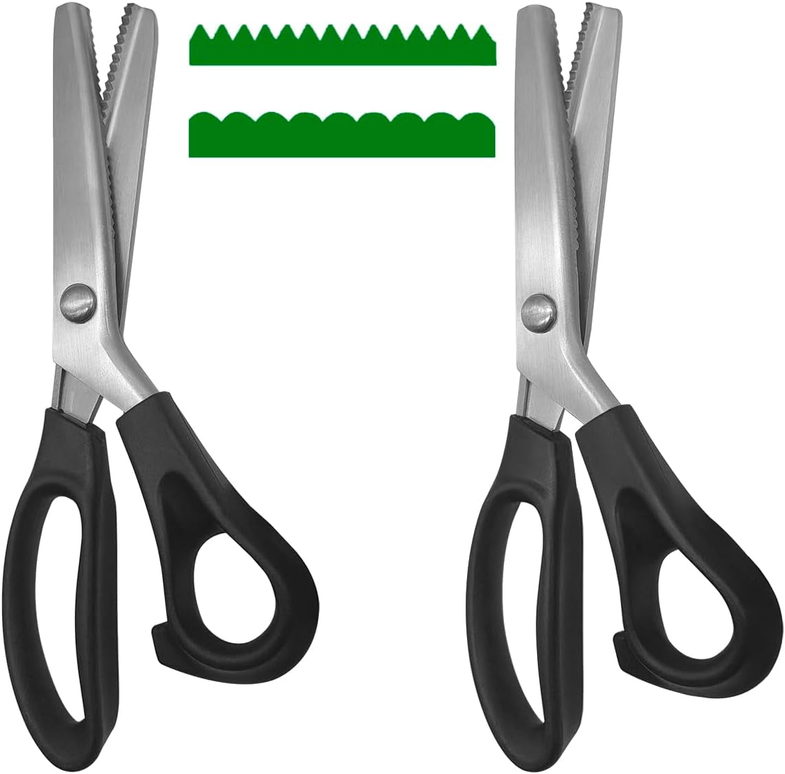 ABCISI 2 Models Pinking Shears for Fabric and Leather, Multifunction ...