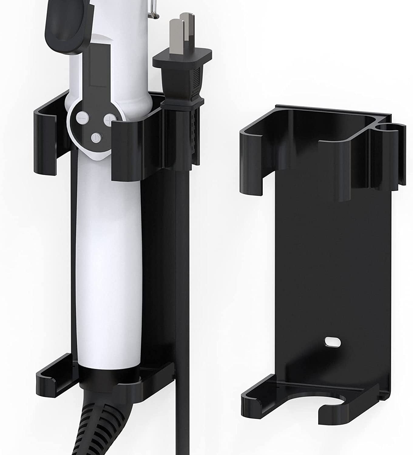 ABCISI 2 Pack Wall Mount Curling Iron Holder, Hair Curler Storage ...