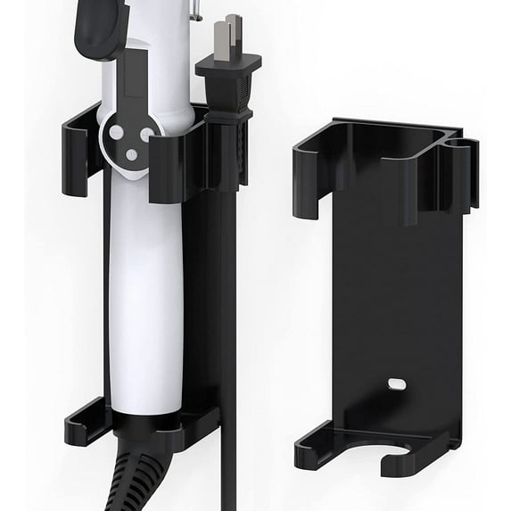 ABCISI 2 Pack Wall Mount Curling Iron Holder, Hair Curler Storage ...