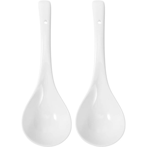 ABCISI 2 Pcs Large Ceramic Soup Ladles, Versatile Kitchen Utensil for ...