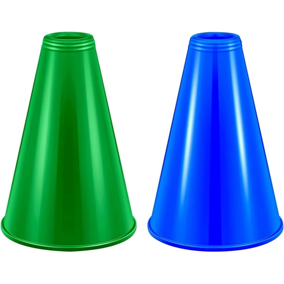 ABCISI 2 Pcs Plastic Cheer Megaphone, Plastic Megaphone Party Accessory ...