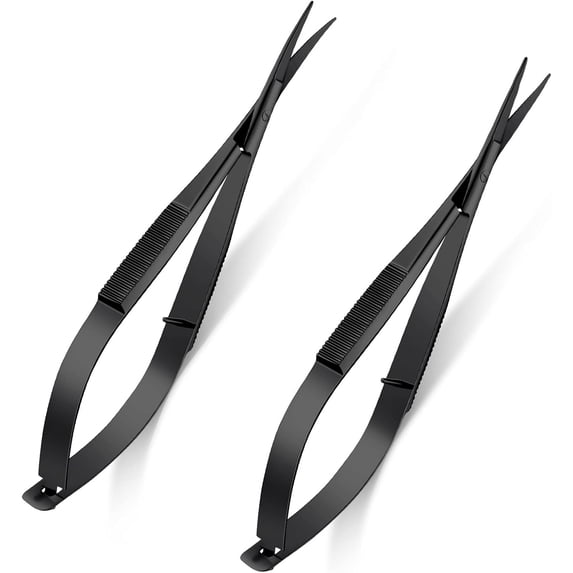 ABCISI 2 Pieces 4.7 Inch Stainless Steel Spring Scissors Embroidery ...