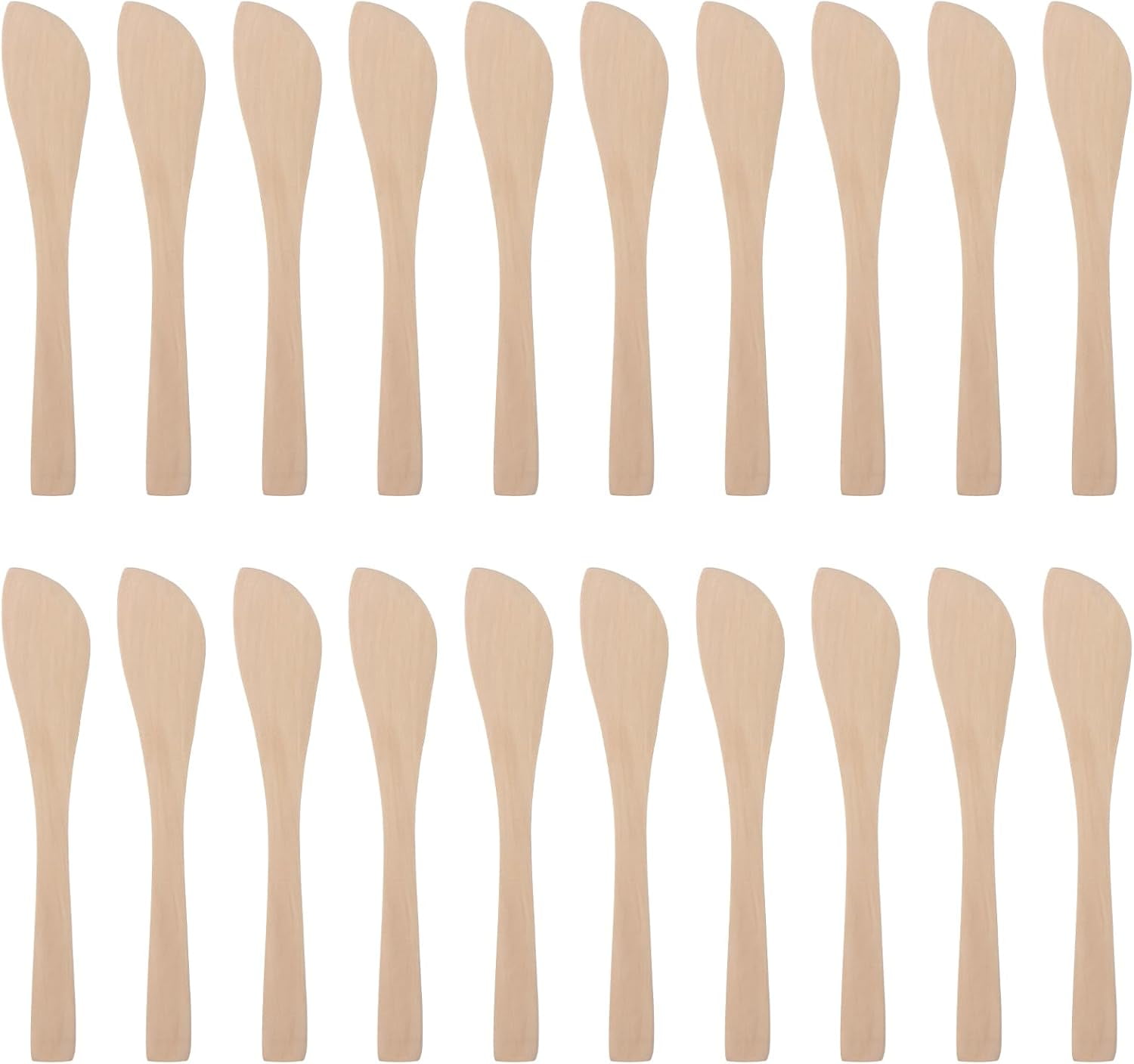 ABCISI 20Pcs Butter Spreaders Wooden Cheese Spreader, Dumpling Making ...