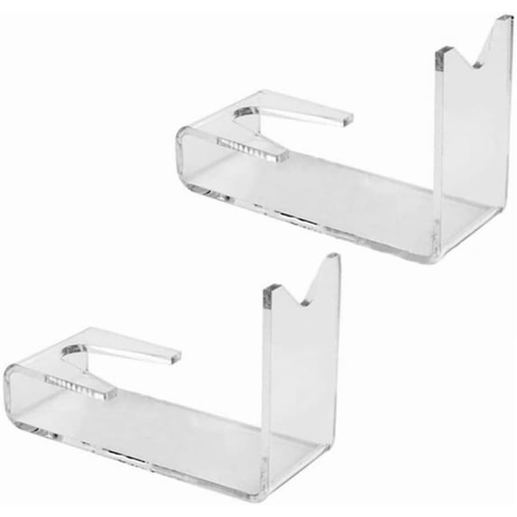 ABCISI 2PCS Display Acrylic Stands, Clear Portable Indoor Display Racks ...