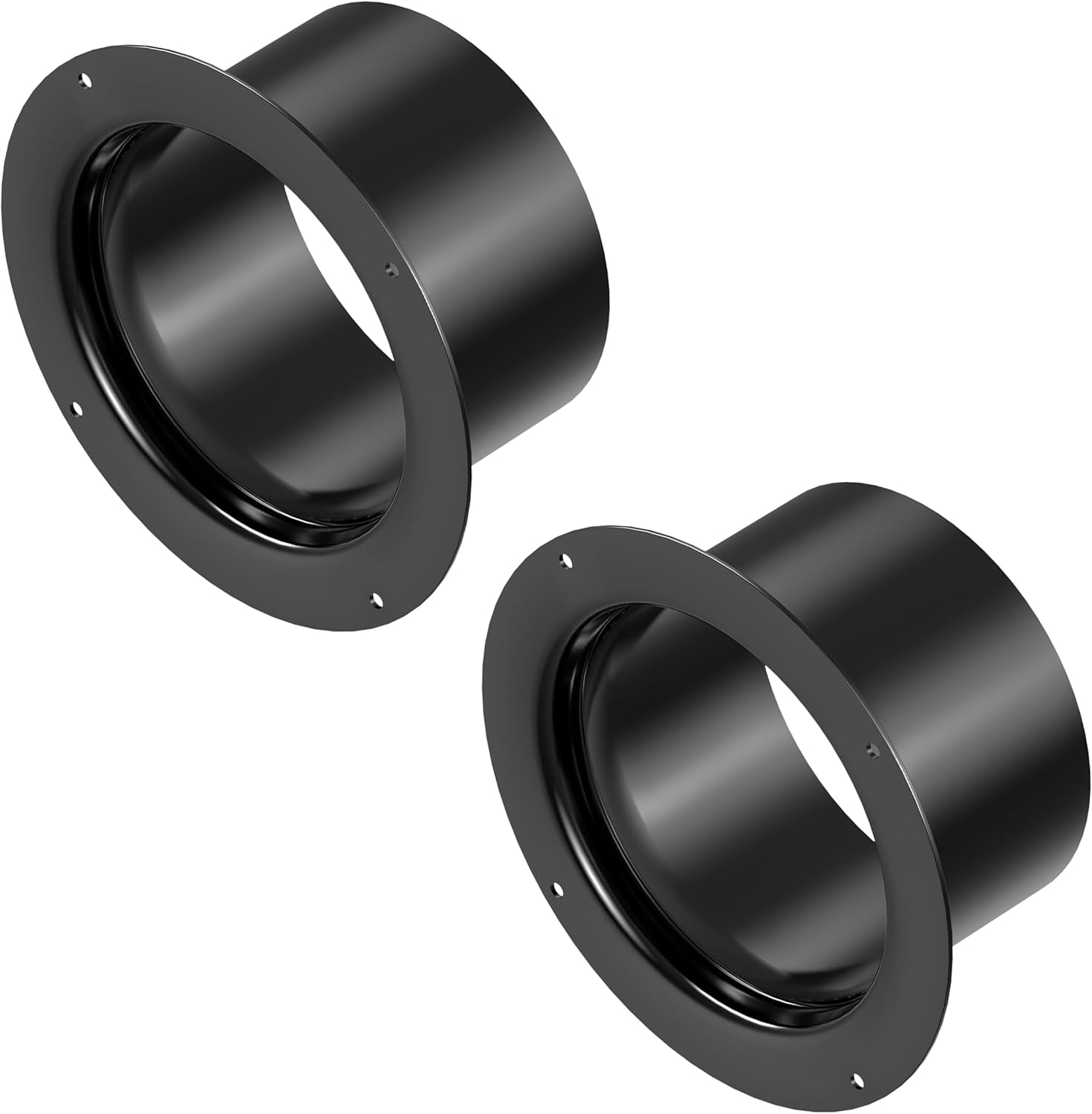 ABCISI 3 Inch Duct Connector, 75mm Plastic Straight Pipe Flange for 6 ...