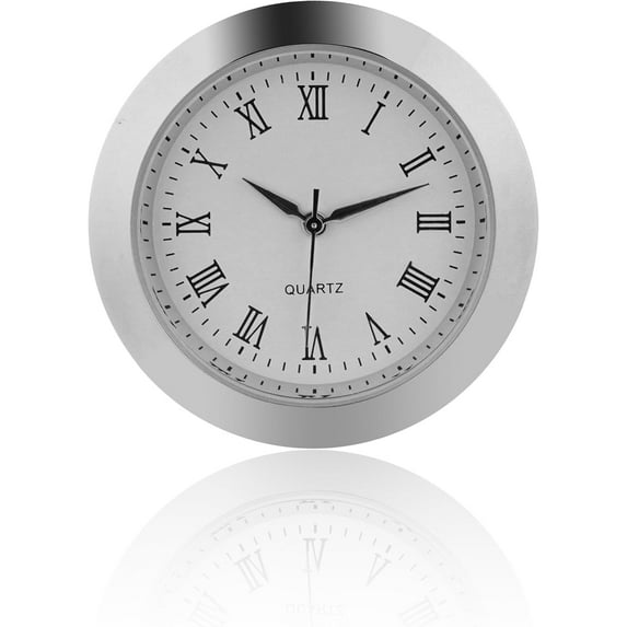 ABCISI 37 mm Mini Clock Insert – Roman Dial Quartz Movement, Fit 35mm ...