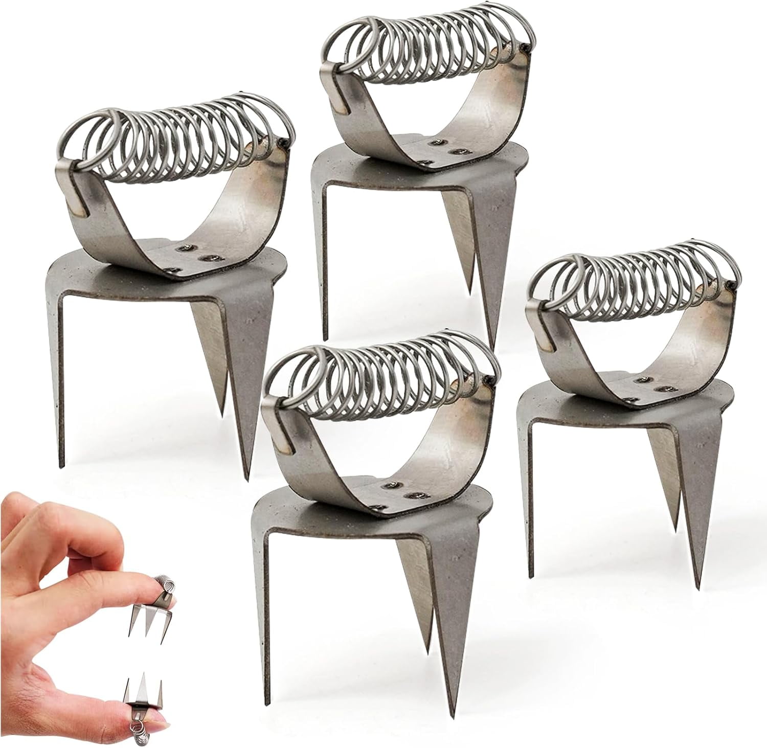 ABCISI 4 Pack Pottery Clay Glaze Clamps Fingertip Dipping Glaze Clips ...