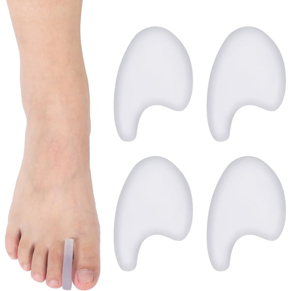 ABCISI 4 Pcs Toe Spacers for Bunion Pain Relief, Toe Pads for Pointe ...