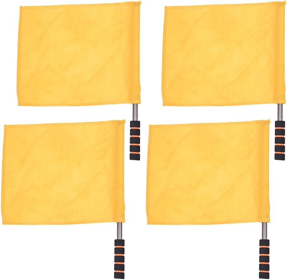 ABCISI 4pcs Sports Referee Flag Signal Flag Penalty Flags Football ...