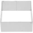 ABCISI 5 inch Square Stainless Steel Mousse Cake Ring, Pastry Cutter ...