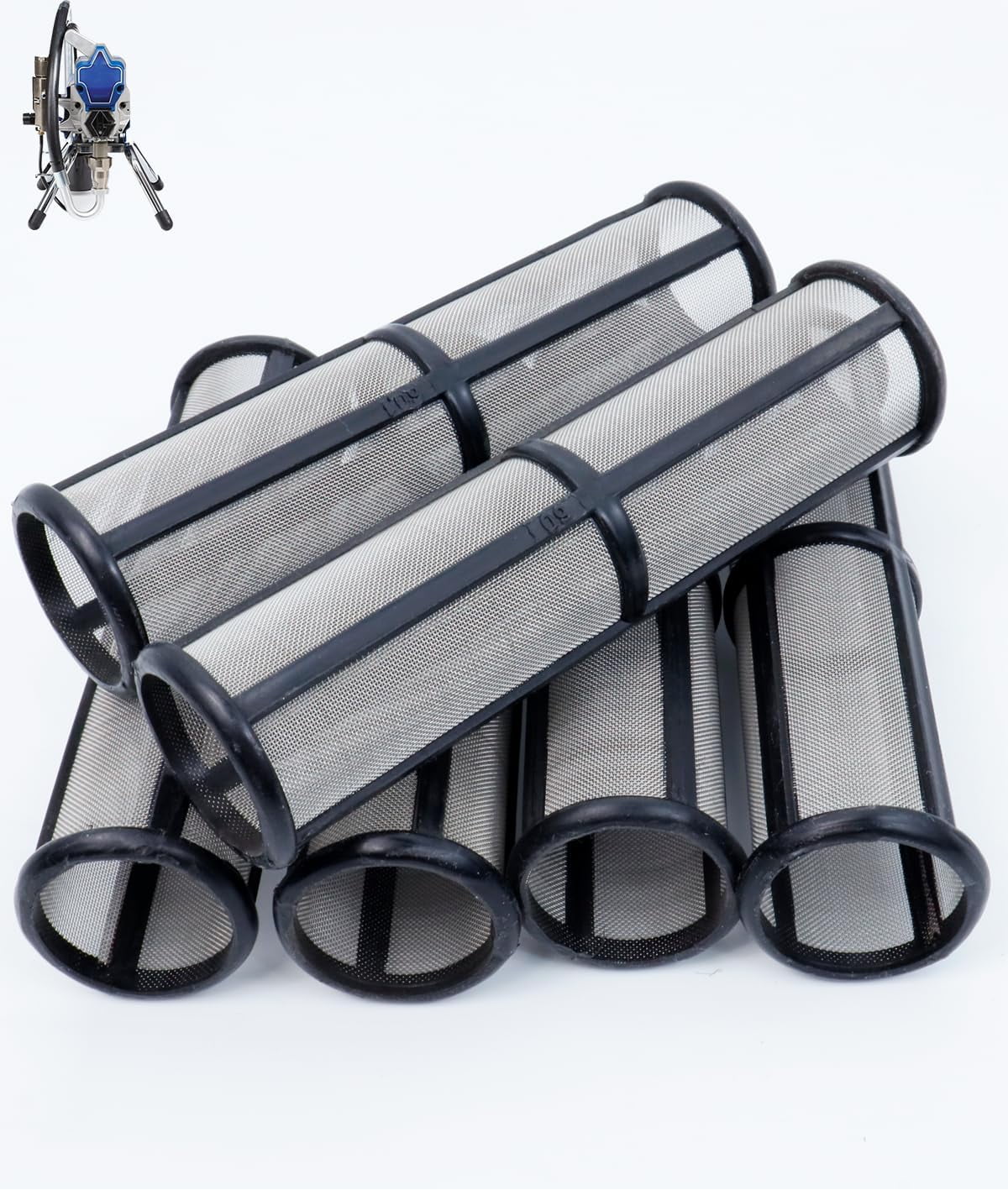 ABCISI 6-Pack 243080 60 Mesh Filters - Compatible with Graco Airless ...