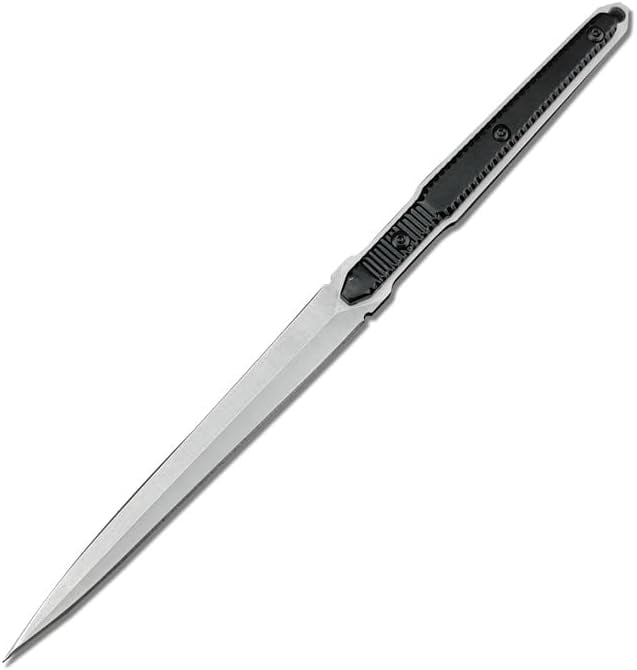 ABCISI 9.5in Tactical Fixed Blade Knife with Sheath, Steel Blade ...