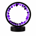 ABCISI Amethyst Crystal Lamp, 3-Color Dimmable USB Night Light with ...
