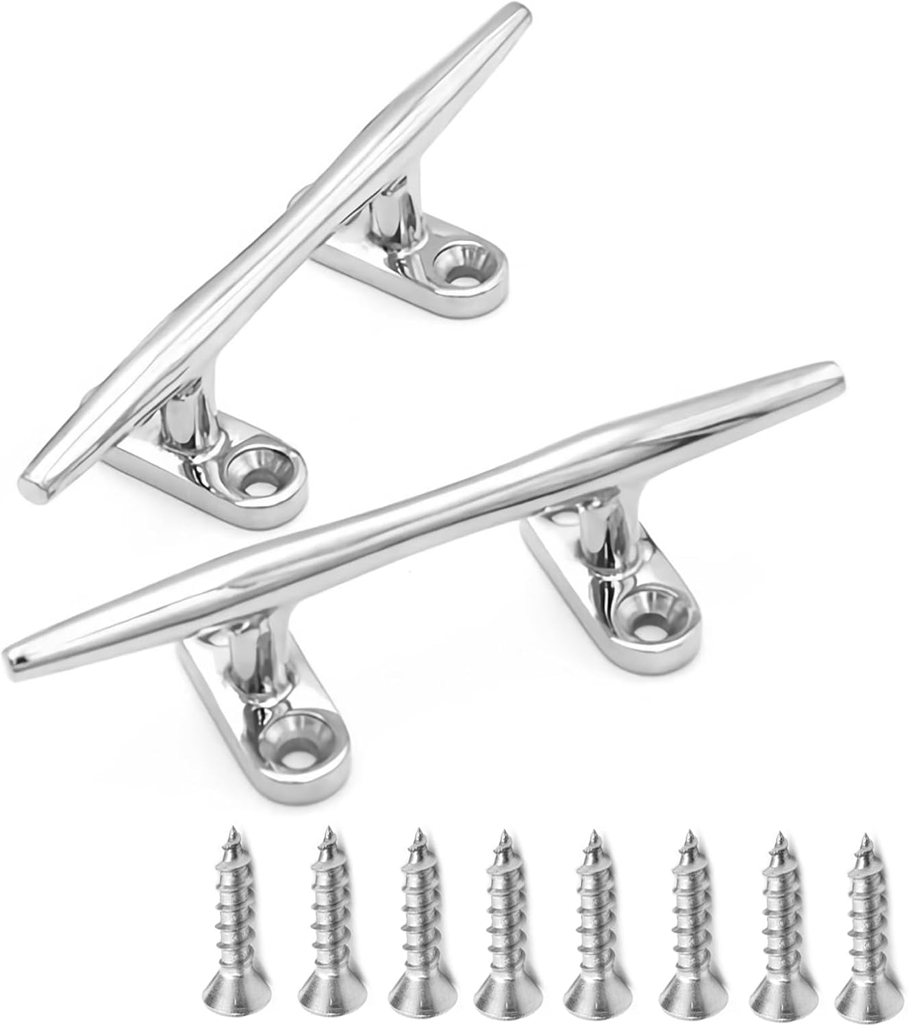 ABCISI Boat Cleat, Heavy Rope Dock Cleat Marine Open Base Dock Cleats ...