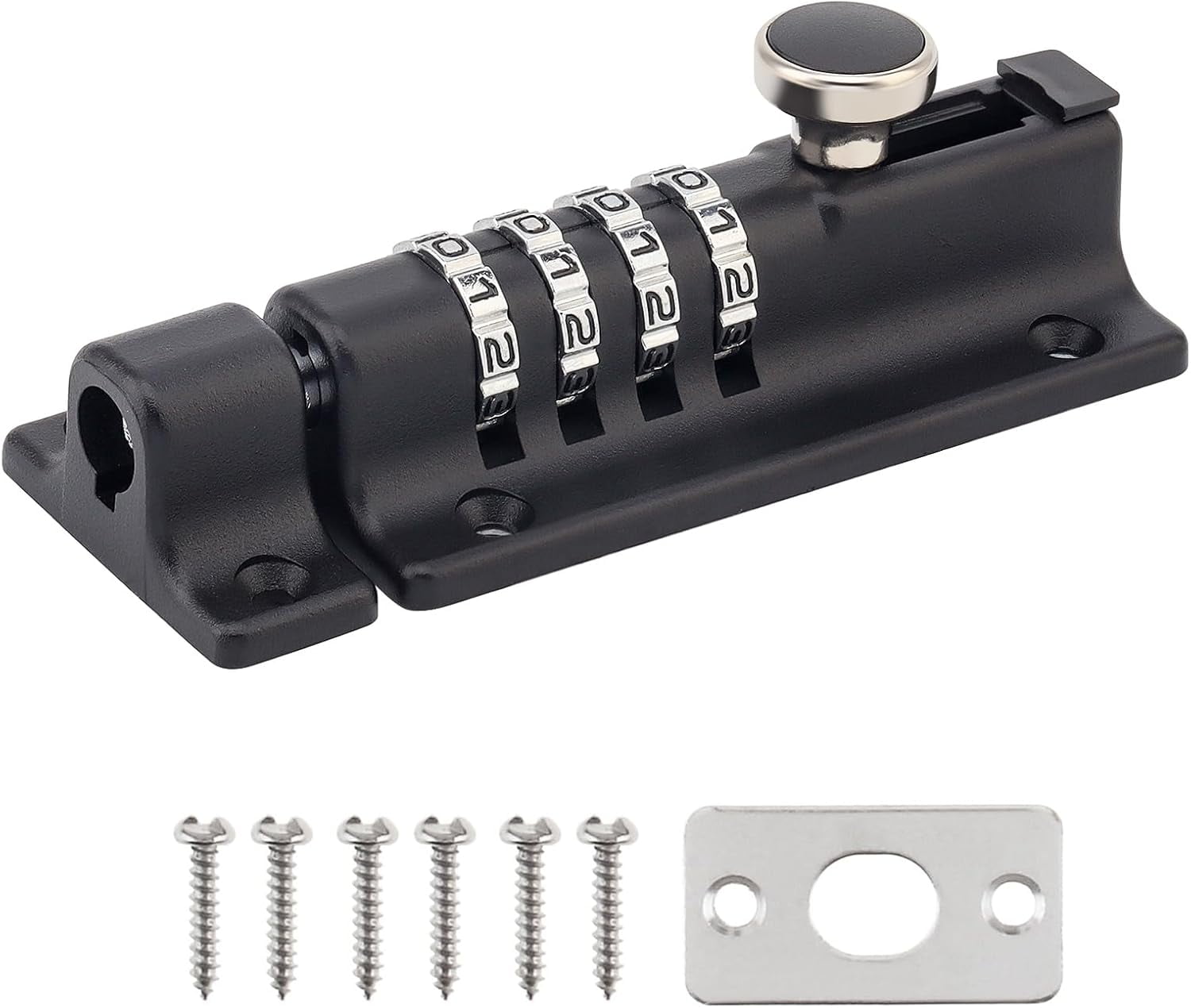 ABCISI Combination Locking Bolt, 4 Digit Combination Door Security ...